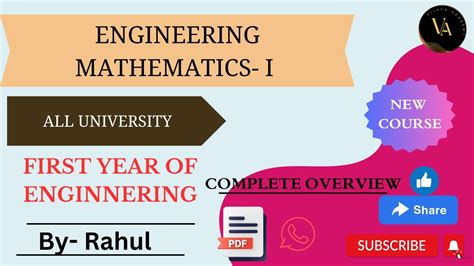 Engineering Mathematics 1 Complete Course Intro Vijaya Academy Engineeringmathematics