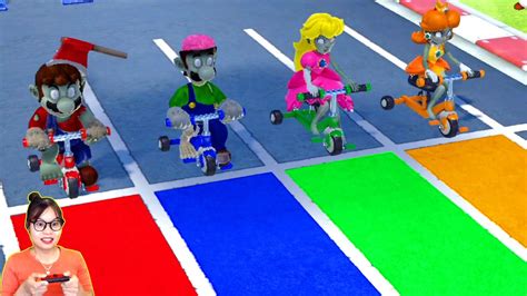 [슈퍼 마리오 파티] 미니게임 마리오 Vs 루이지 Vs 피치공주 Vs 데이지 공주 마스터 난이도 Youtube