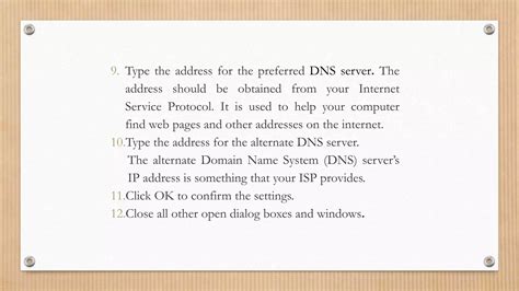 Assigning A Static IP Address PPTX