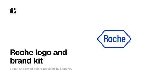 Roche Logo And Brand Kit Svg Png Vector Logodev