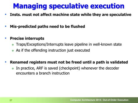 Ppt Computer Architecture Out Of Order Execution Powerpoint Presentation Id2356738
