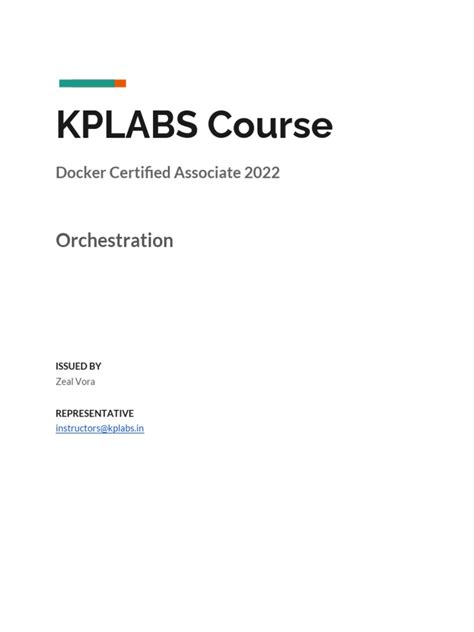 Dca Section 4 Orchestration Pdf Computer Network Computer Science