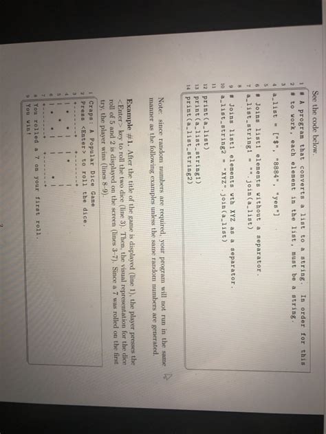 3 Craps The Dice Game Write A Python Program Stored
