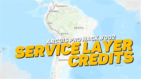 ArcGIS Pro Hack 002 Service Layer Credits Geoprocessamento