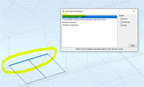 Incoherent Mesh On Edges While Structure Calculation In Robot