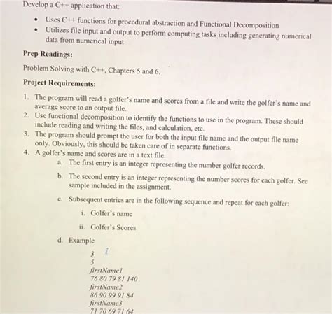 Solved Develop A C Application That Uses C Functions