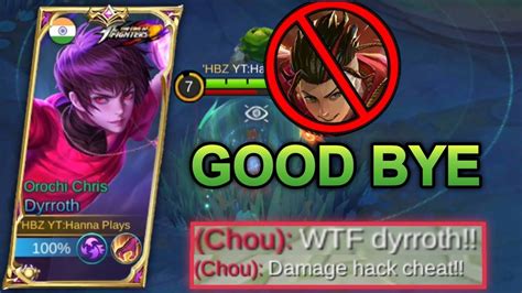 Goodbye Chouu Mlbb Youtube