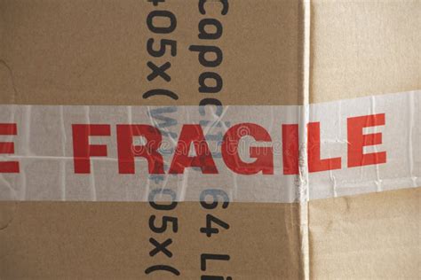 Cardboard Box Fragile Moving Stock Image Image Of Pack White 238721