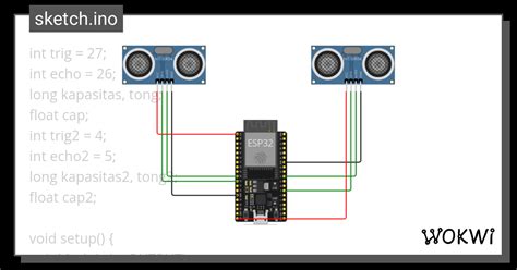 untuk indikator kapasitas wokwi esp32 stm32 arduino simulator