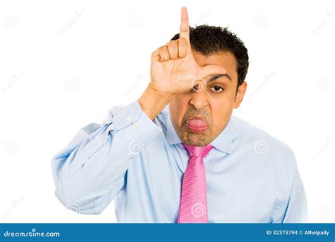 Loser Sign On Forehead