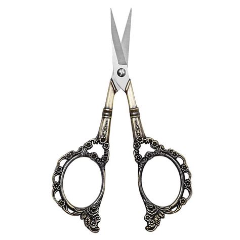 Vintage Plum Blossom Scissors Classic Design Sewing Scissors Aeneous