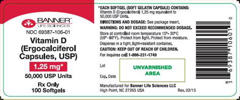 Ergocalciferol Banner Life Sciences Llc Fda Package Insert Page 2