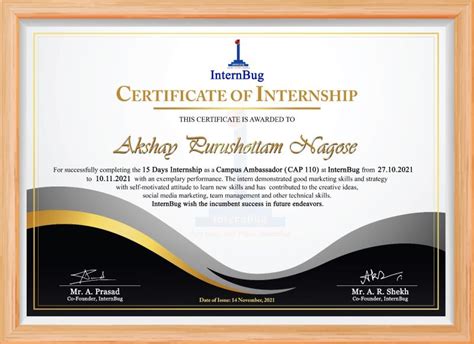 akshay nagose on linkedin internbug campusambassador internship