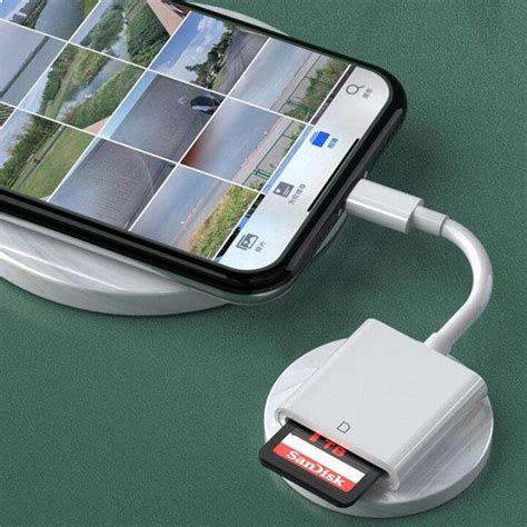 Type C Lightning To Sd Card Reader Compatible With Camera Dslr Sd Card Micro Sd To Mobile