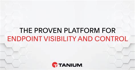 Tanium Provides Accurate Endpoint Data Unifies Teams And Processes And… Tanium