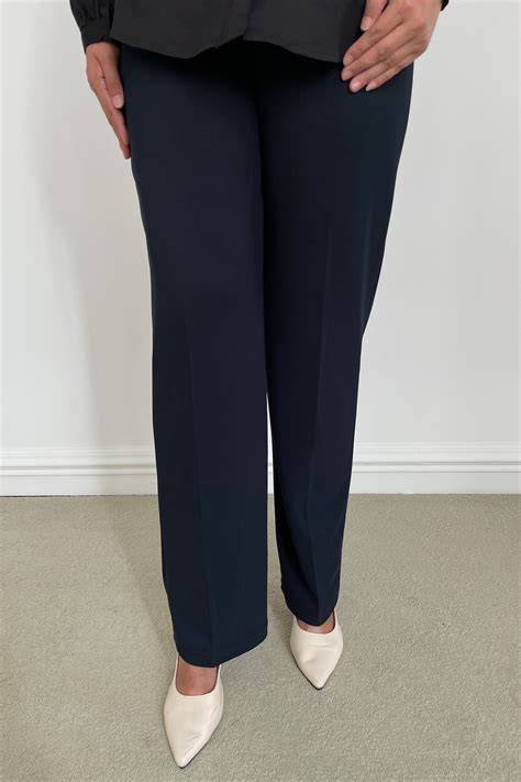 Straight Cut Plain Pants Brown Topgirl