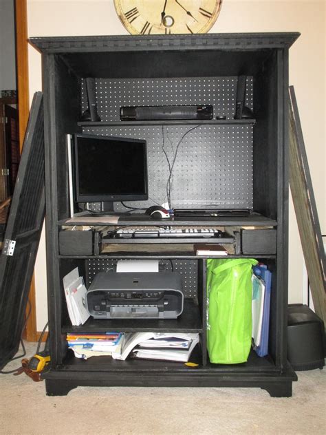 Computer Armoire Aka My New Office Ana White