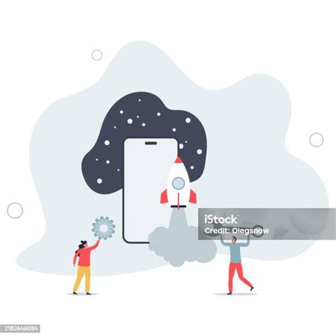 스타트업 아이디어 및 프로젝트 릴리스 서비스를 강화합니다 모바일 앱 출시 및 스마트폰 Applicationflat 캐릭터 개발 Brand Name Smart Phone에