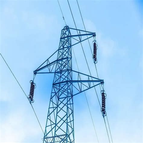 Double Circuit 132kv Angle Deviation High Voltage Transmission Steel