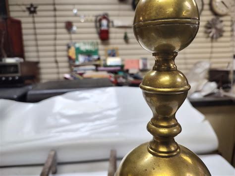 Pair Of Federal Style Solid Cast Brass By Puritan Co C1955 For Sale At