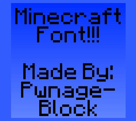 What Font Does Minecraft Use Answered