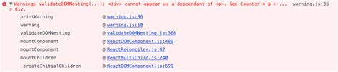 【react redux】このアラートが出てきたらすること warning js 36 warning validatedomnesting