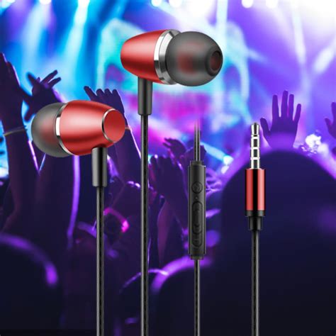 Garenas Wired Earbuds With Microphone And Volume Control In Ear