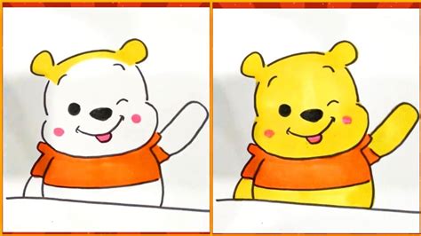 How To Draw Winnie The Pooh Easy Winnie The Pooh Drawing Youtube