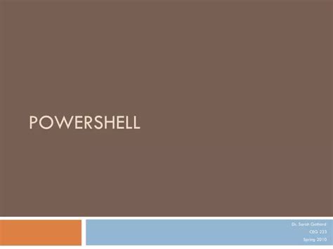 Ppt Powershell Powerpoint Presentation Free Download Id1544491