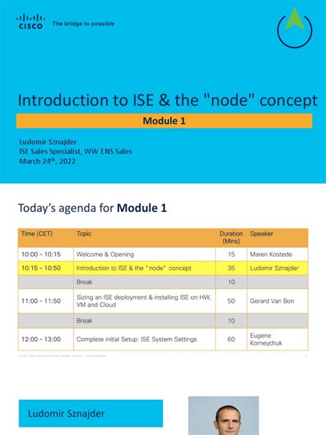 Cisco Ise Module 1 Introduction To Ise And The Node Concept Pdf
