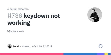 Keydown Not Working Issue Electron Electron Github