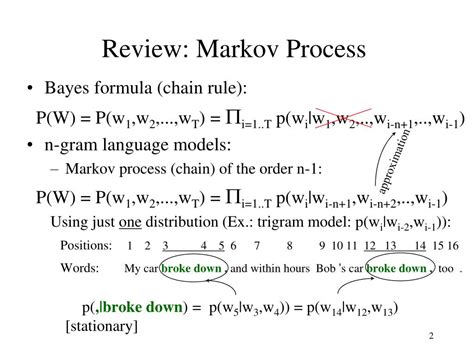 Ppt Introduction To Natural Language Processing Markov Models Powerpoint
