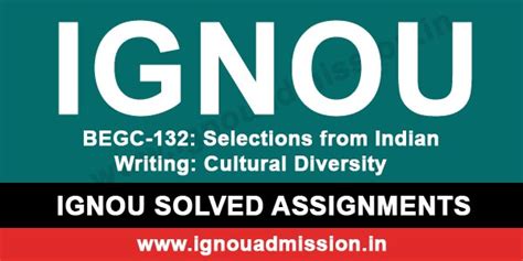 IGNOU BEGC Solved Assignment IGNOU Admission