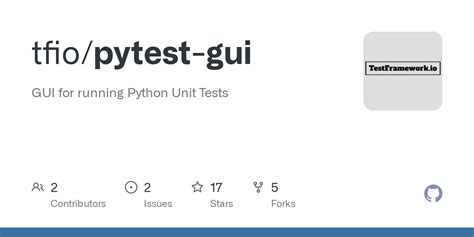 github tfio pytest gui gui for running python unit tests
