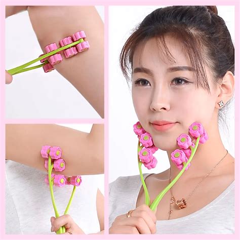V Face Thinning Massager Roller Double Chin Fat Soluble Manual Firming