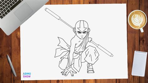 How To Draw The AVATAR Aang Step By Step Drawing Tutorial YouTube