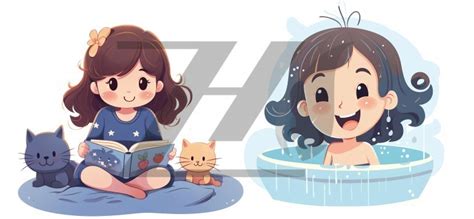 دانلود فایل لایه باز تصویر کارتونی دختر ناز دانلود رایگان فایل لایه باز، Psd، وکتور، لوگو و موکاپ