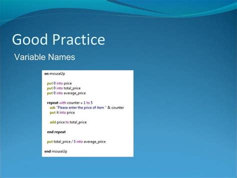 N Computing Science Readability Of Code Ppt