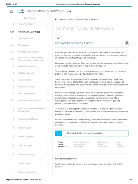 Introduction To Networks Common Types Of Networks Pdf Computer Network Local Area Network