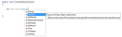 C Enum Extension Method Is Not Showing Stack Overflow