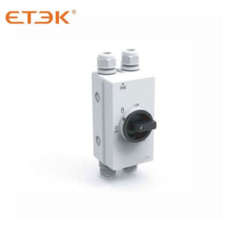 EKD6 EL32R Plastic Waterproof Box Isolator Switch ETEK Electric