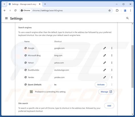 Prosearch Browser Hijacker Simple Removal Instructions Search Engine Fix Updated