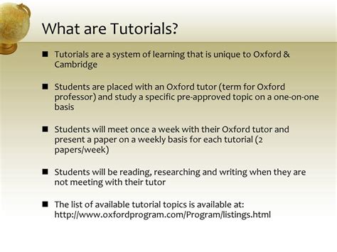 Cuas Oxford Honors Program Ppt Download
