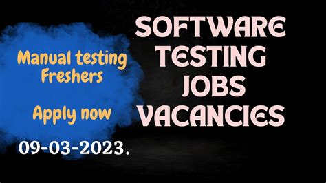 09 03 2023 Software Testing Job Openings For Manual And Automation Testing Softwaretesting