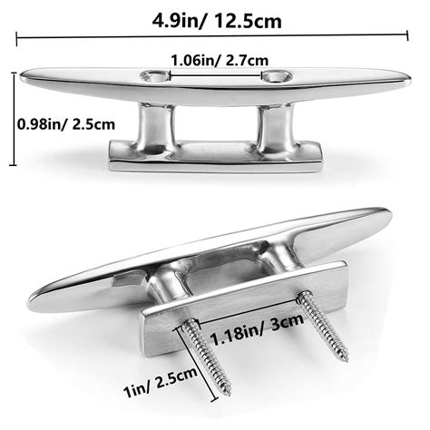 Boat Cleat Open Base Boat Cleat 5 Inch Dock Cleat 316