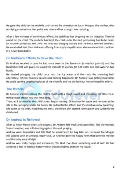 Cbse Class 11 English Birth Solutions