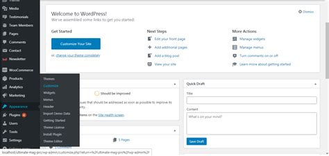 How To Configure Header Layout Settings Prosys Themes Documentations