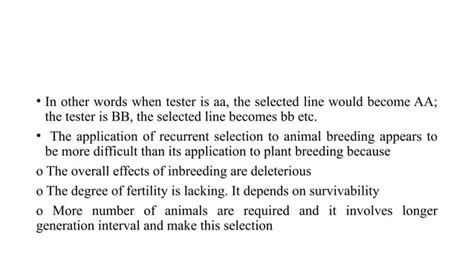 Recurrentselection And Reciprocal Recurrent Selectionpptx