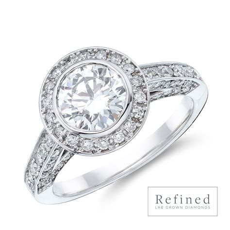 18ct White Gold 100ct Round Brilliant Lab Grown Diamond Solitaire Ring