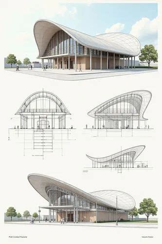 Curved Roof Structure 4 Bedroom Unique Curved Roof House For More